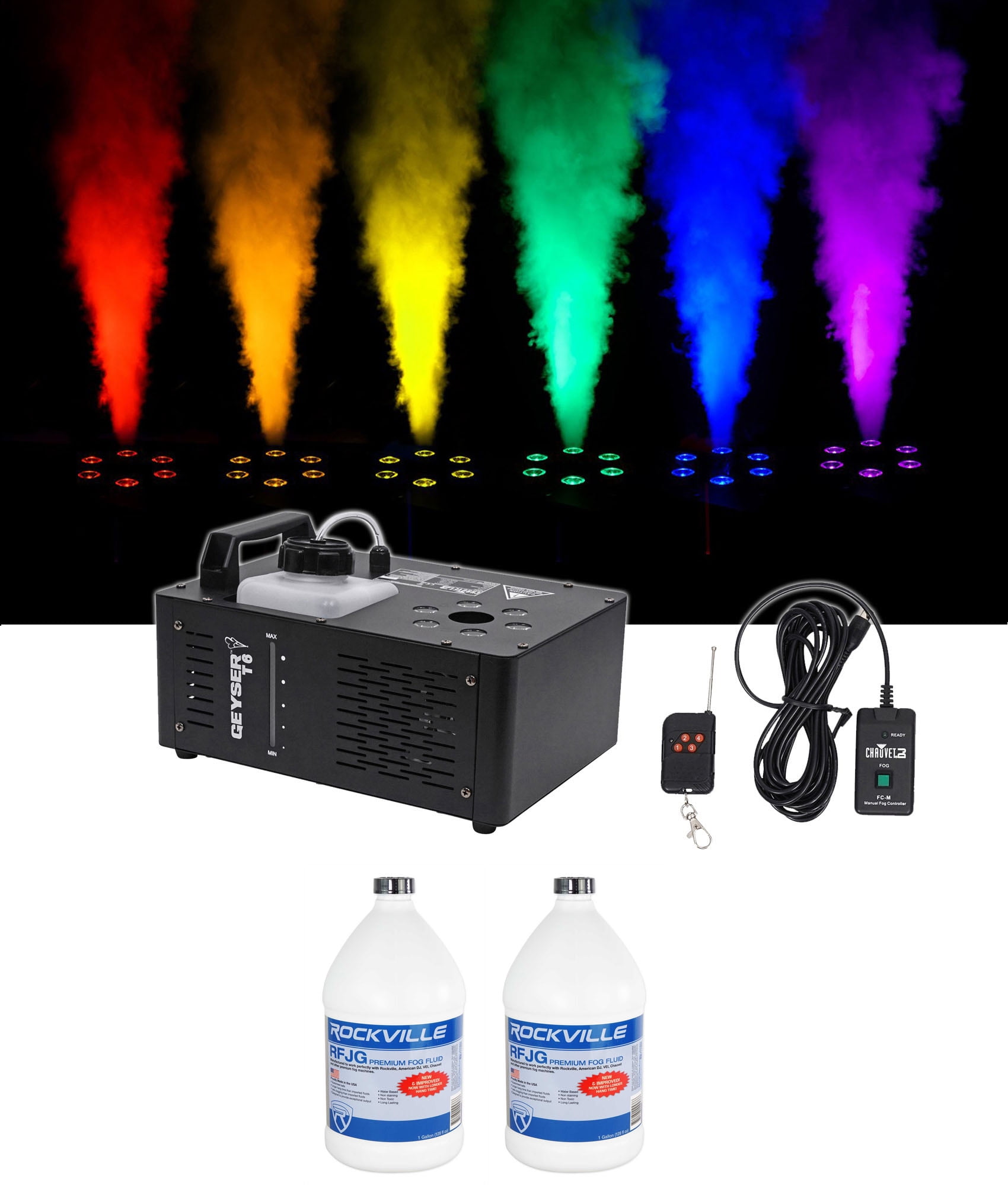 Chauvet RGB Pyrotechnic Light Fog Machine with Remote Control - Walmart.com