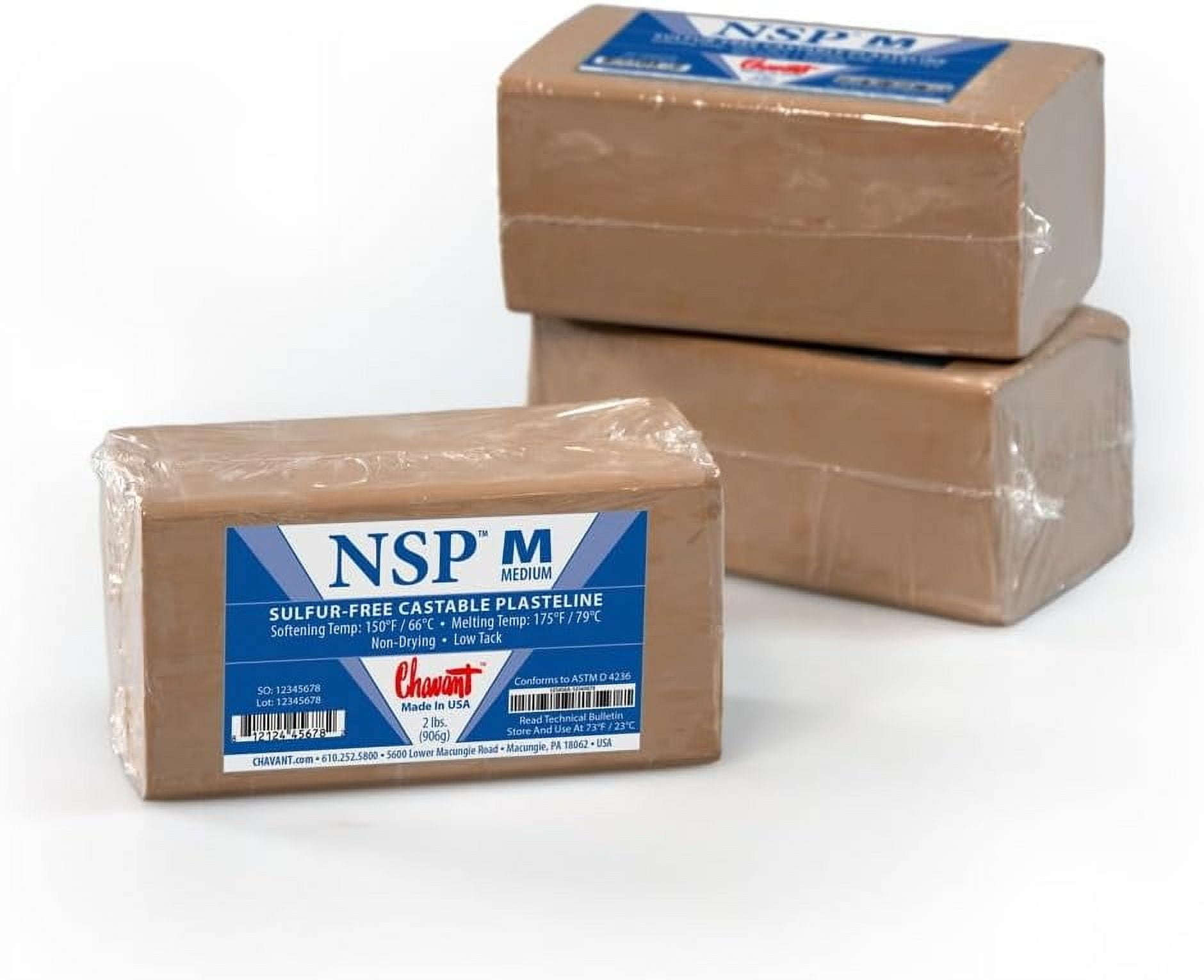 Chavant Clay - NSP Medium Tan - Sculpting and Modeling Clay (1/4 Case ...