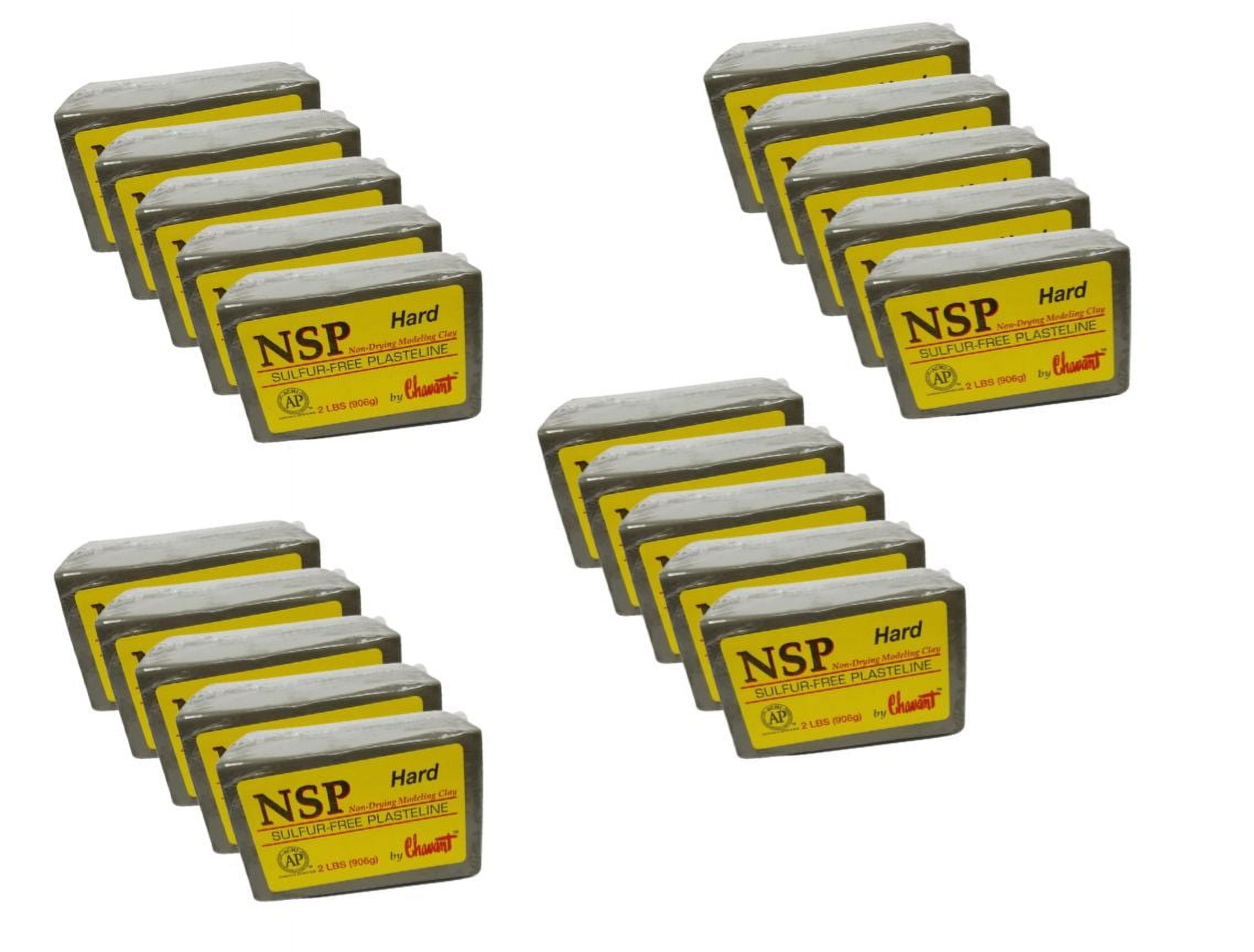 Chavant - NSP - Hard Green 20x Bricks Full Case ( 40lbs ) - Walmart.com