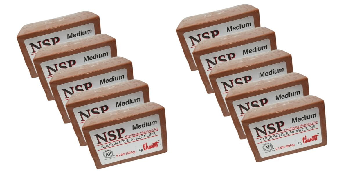 Chavant - NSP - Medium Brown 10x Bricks ( 20lbs ) - Walmart.com