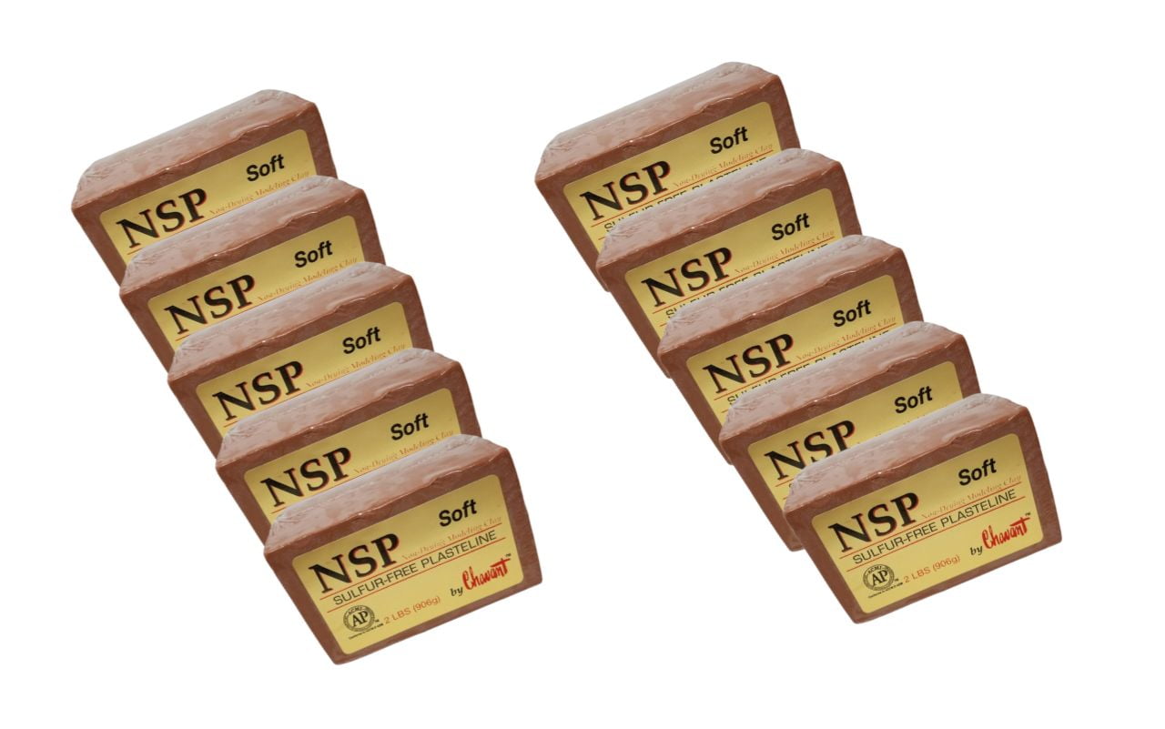 Chavant - NSP - Soft - Brown 10x Bricks ( 20lbs ) - Walmart.com