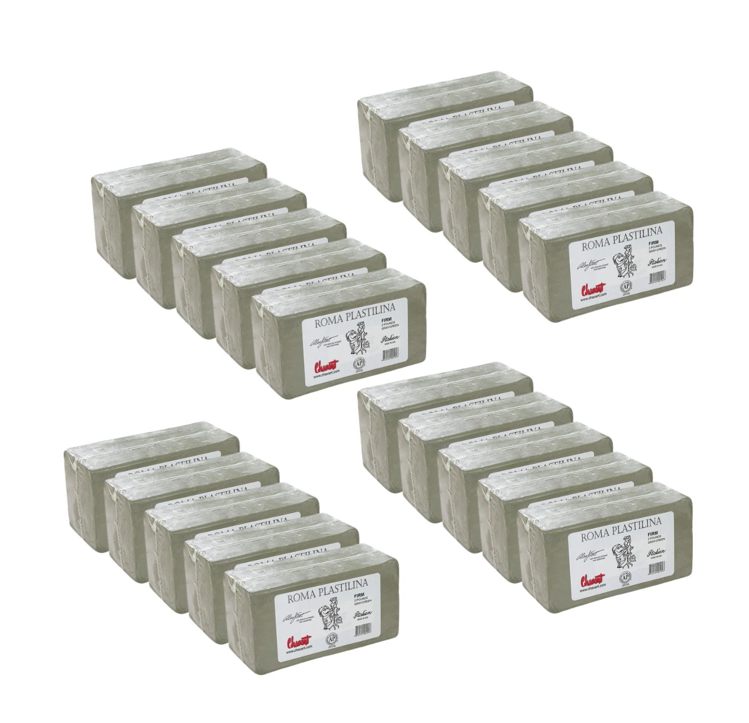 Chavant - Renaissance Plastilina (Roma)- Firm 20x Bricks Full Case ...