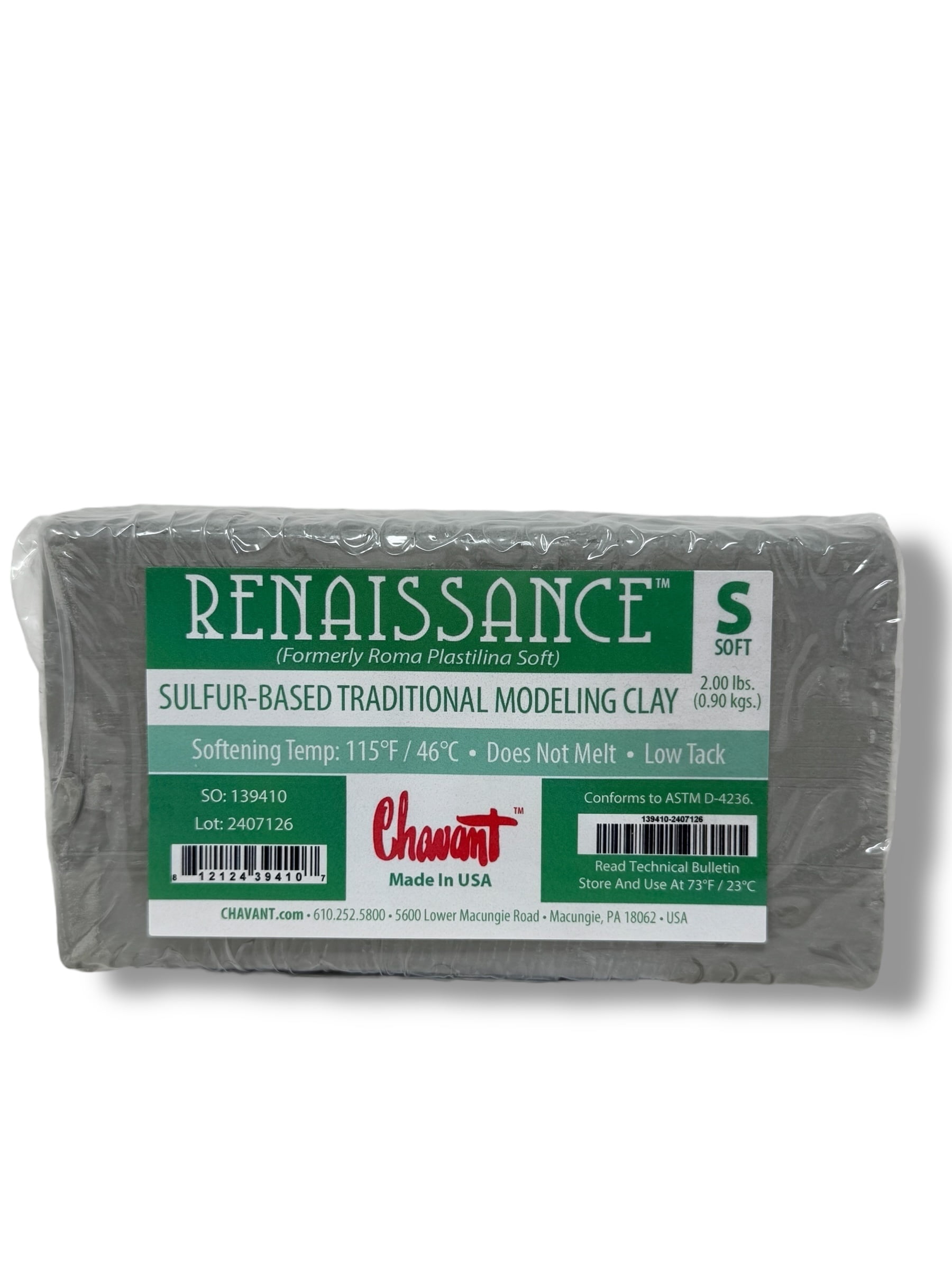 Chavant - Roma Plastilina - Soft ( 2lb Bricks ) - Walmart.com