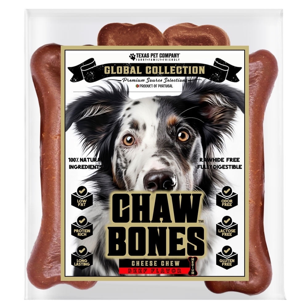 Texas Pet Company Global Collection Chaw Bones Beef Flavor Long Lasting ...