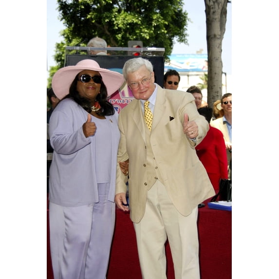 Chaz Ebert, Roger Ebert At The Induction Ceremony For Star On The ...