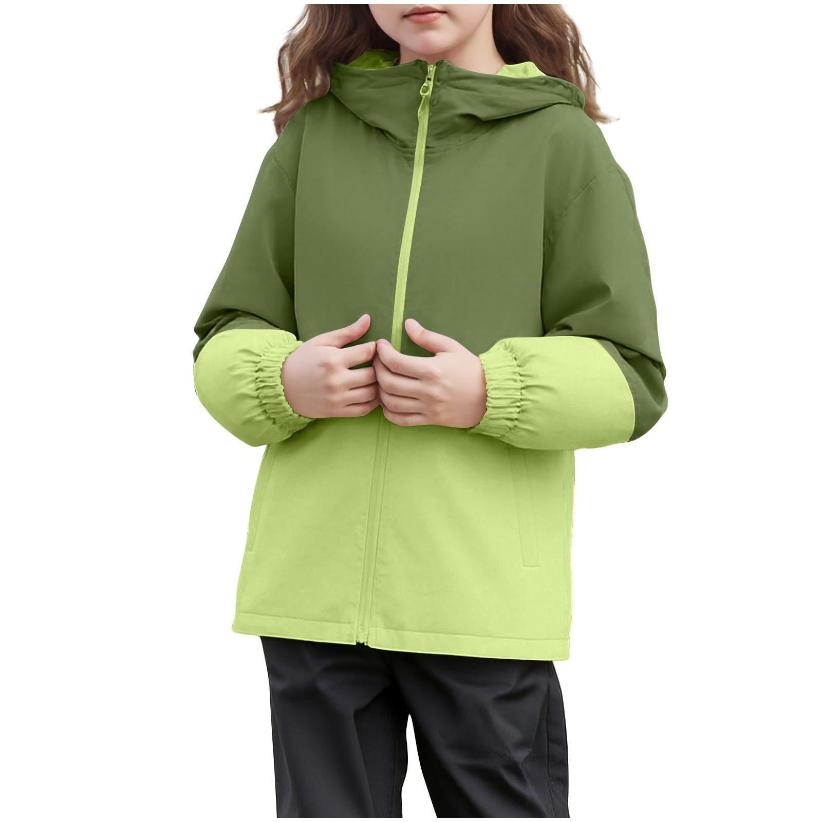 Chbgutlmr Baby Clothes Kids Unisex Windbreak Jacket Color Block Hooded ...