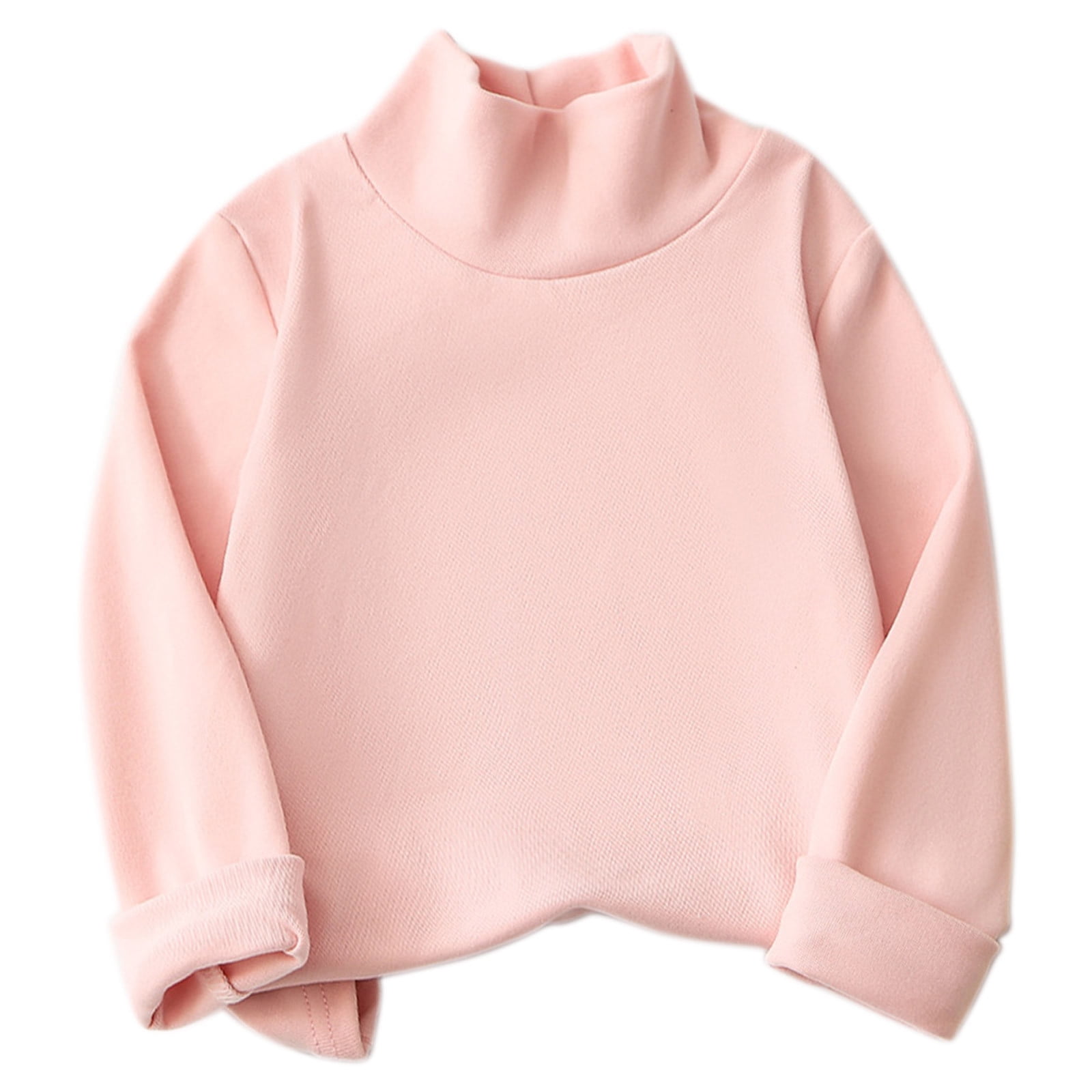 Chbgutlmr Baby Clothes Knitted Cotton Blouses Kids High Neck Solid ...