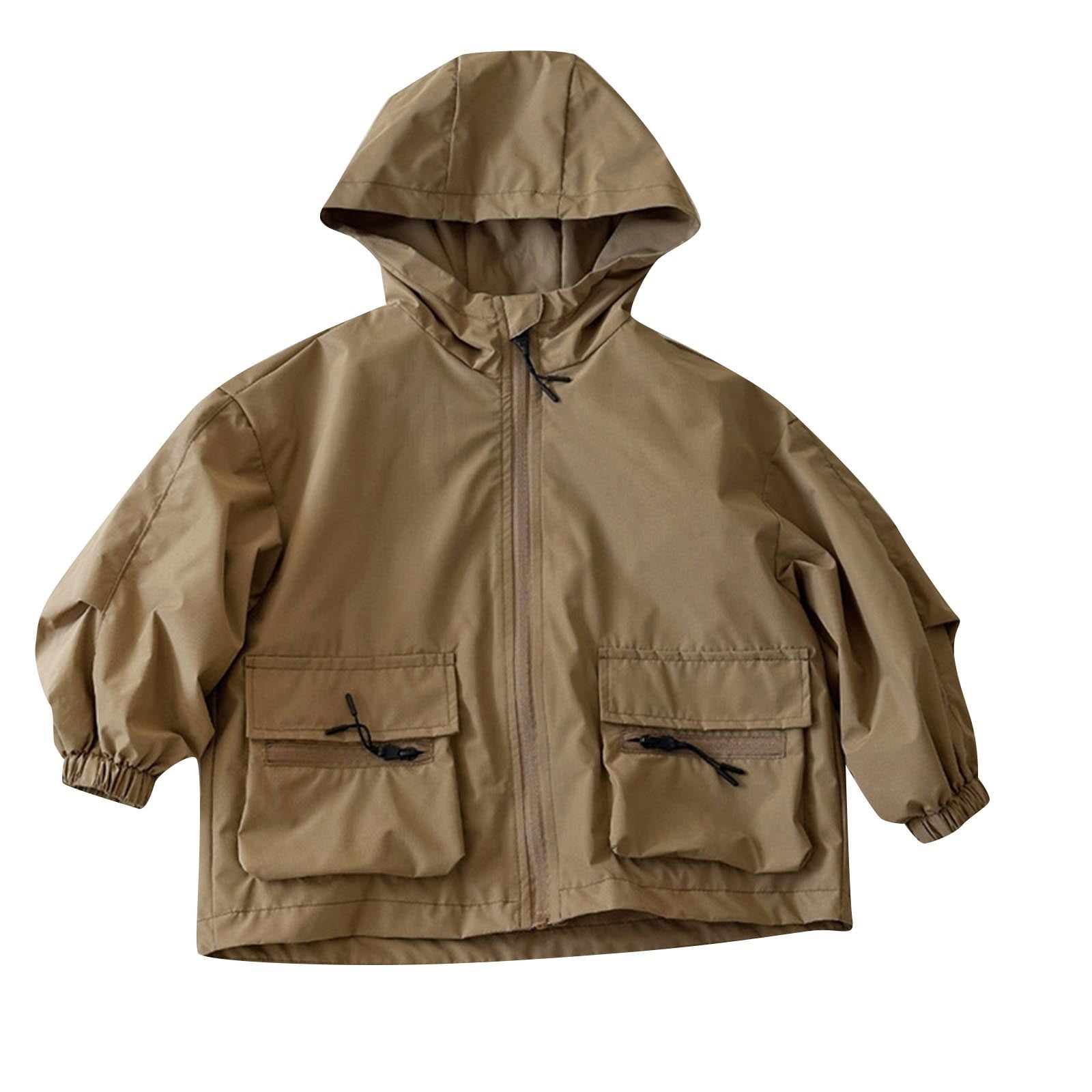 Chbgutlmr Boys Clothes Kids Outdoor Jackets Zipper up Hoodies Solid ...