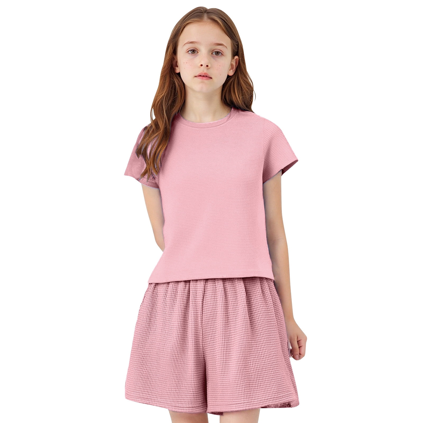 Chbgutlmr Girls 2 Piece Sets Baby Clothes Kids Summer Outfits Short ...