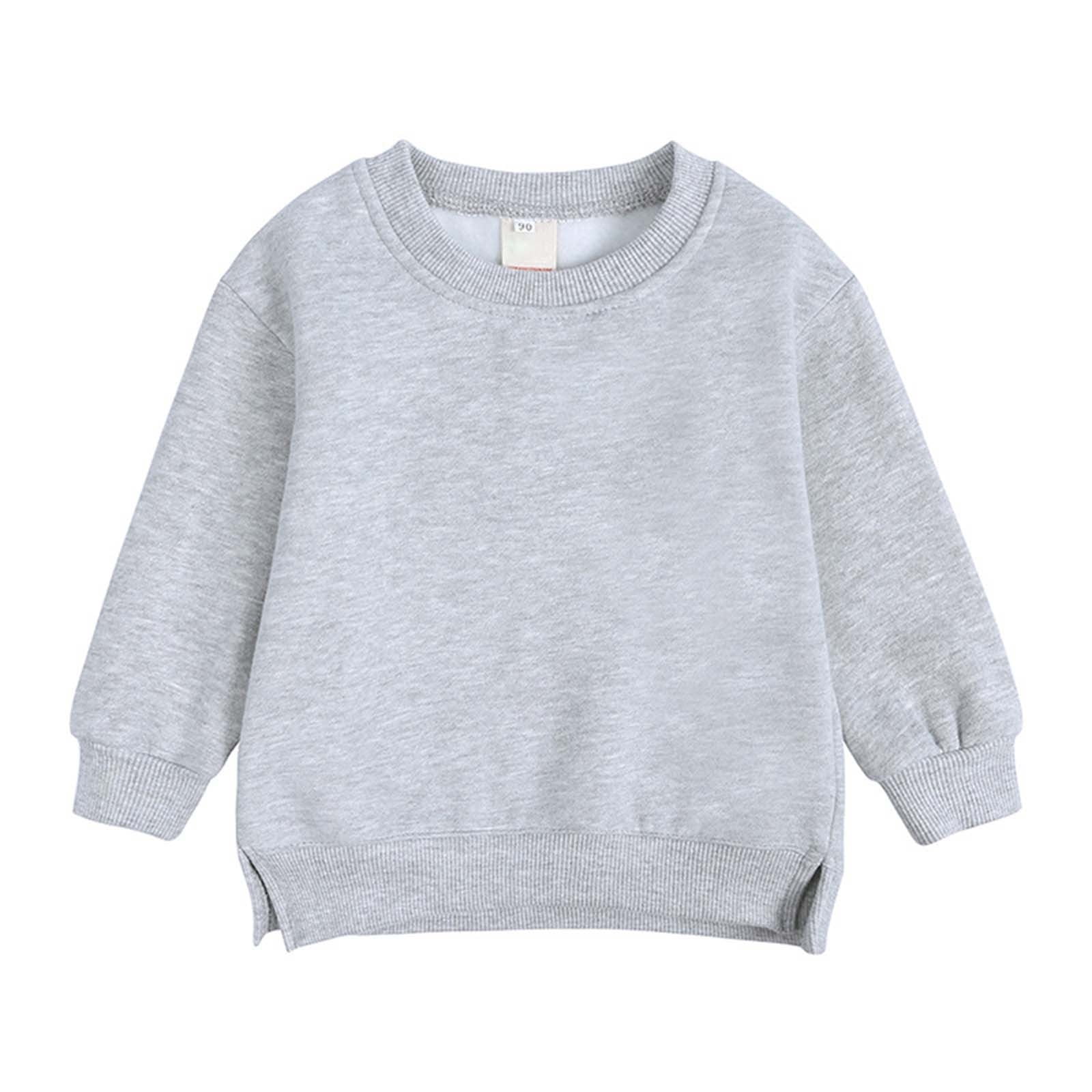 Chbgutlmr Infant Baby Boys Girls Sweatshirt Crewneck Fleece Pullover ...