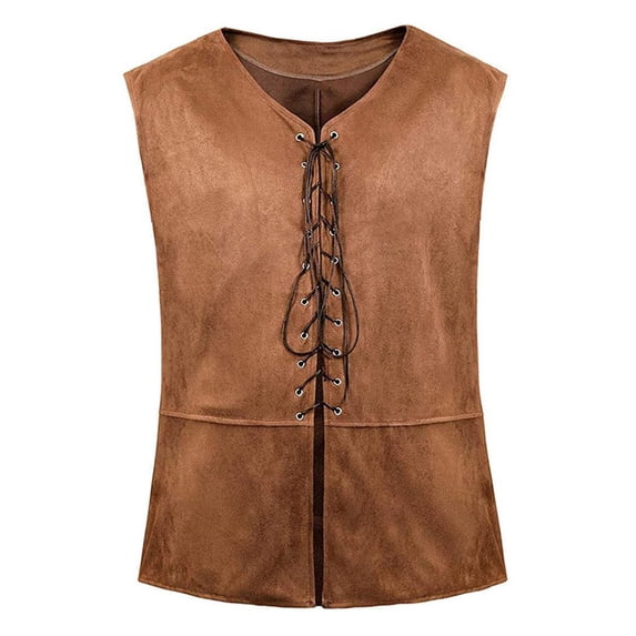 Chbgutlmr Men's Medieval Renaissance Vests Pirate Gothic Waistcoat ...