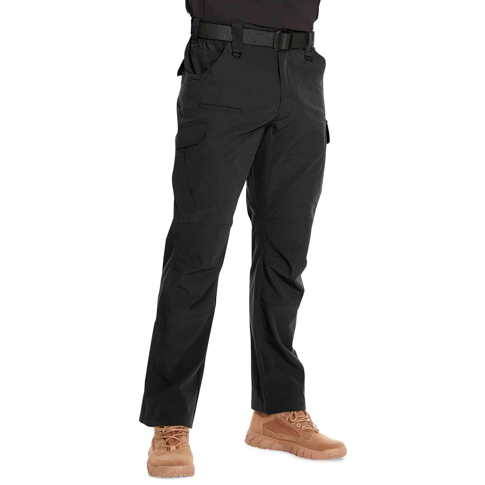 Chbgutlmr Mens Pants Straight Leg Elastic Waist Pleated Cargo Pants ...