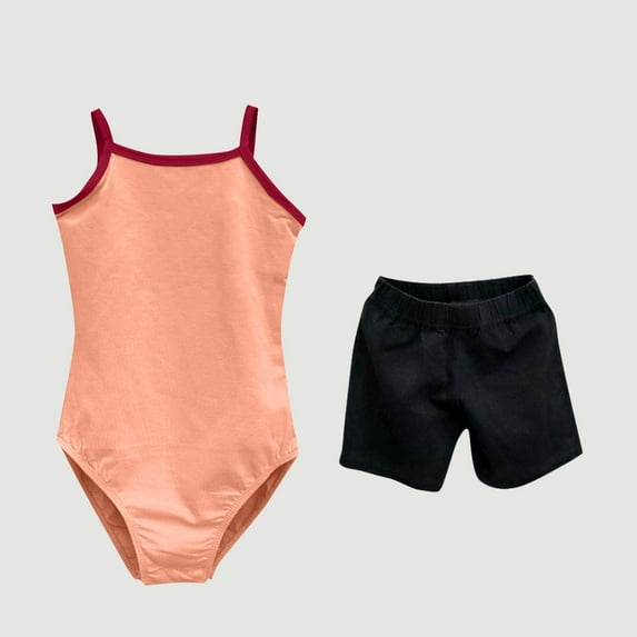 Chbgutlmr Toddler Onesie for Girls Dance Leotards Sleeveless Spaghetti ...