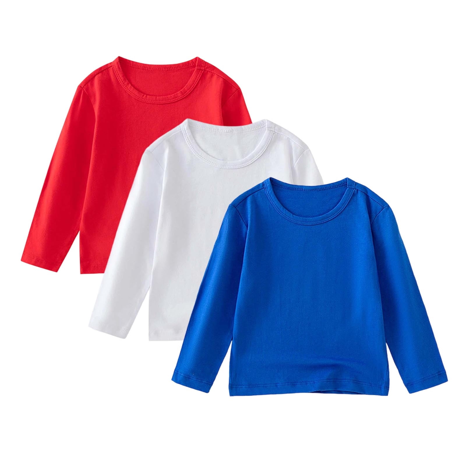 Chbgutlmr Unisex Baby Clothes Long Sleeve 3 Pack Tshirts Kids Boy Girls ...