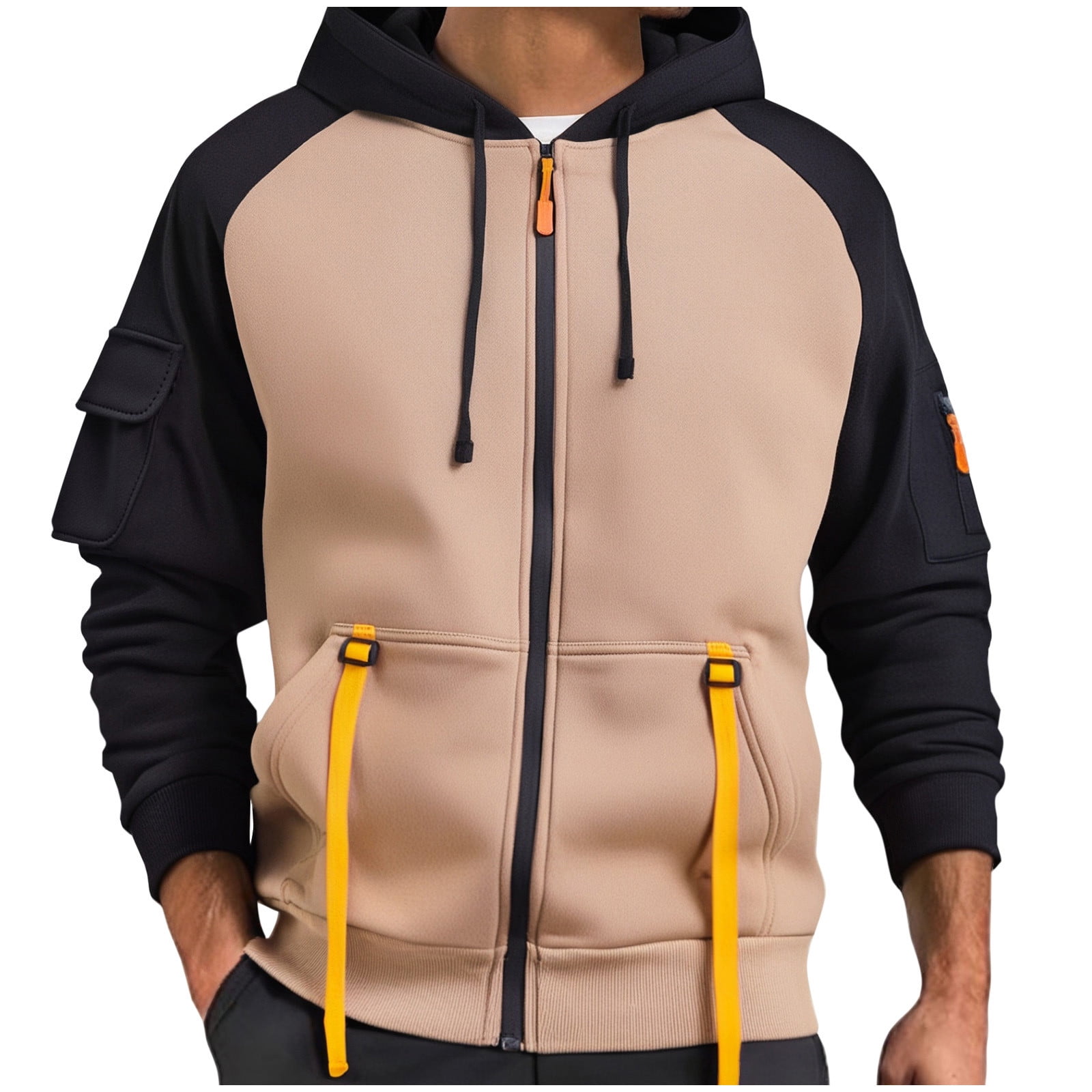 Chbgutlmr Zip up Jackets for Men Workout Hoodies Sweatshirts Outdoor ...