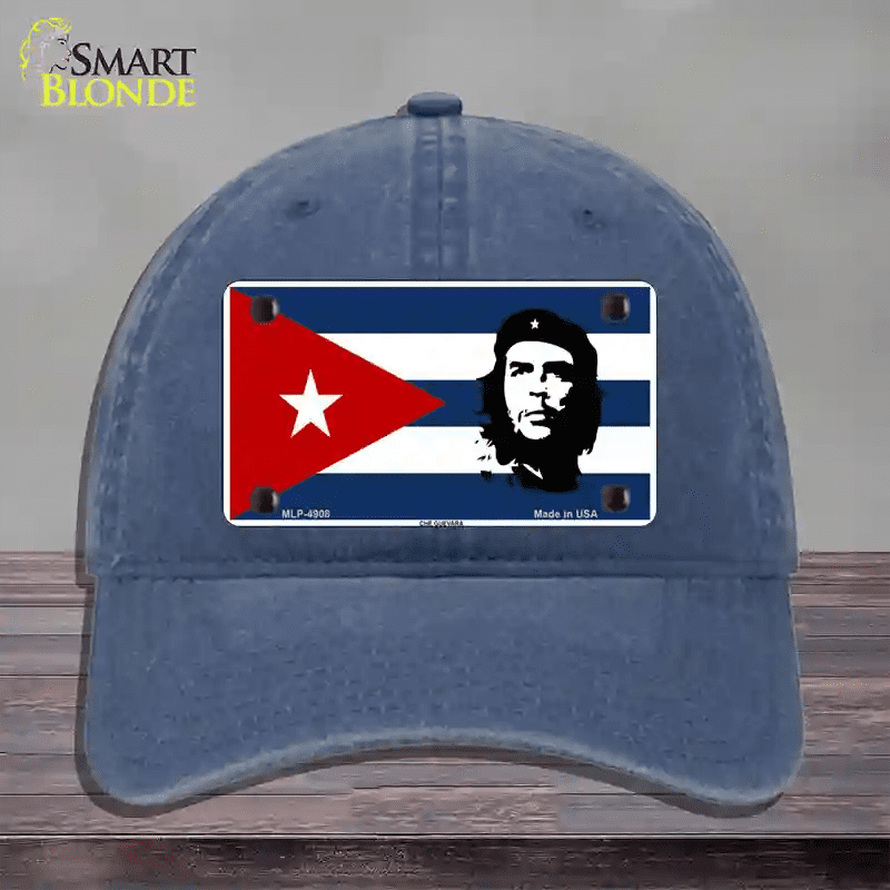 Che Guevara Flag Novelty License Plate Hat Unconstructed Cotton Navy ...