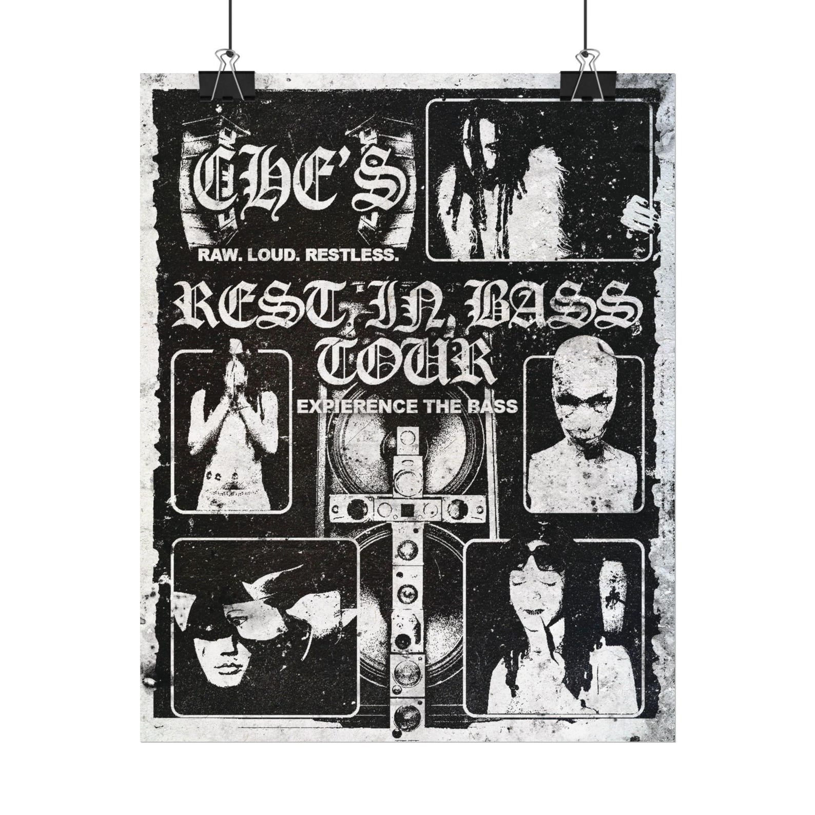 Che Rest In Bass Tour Wall Art Poster, Underground Sound System ...