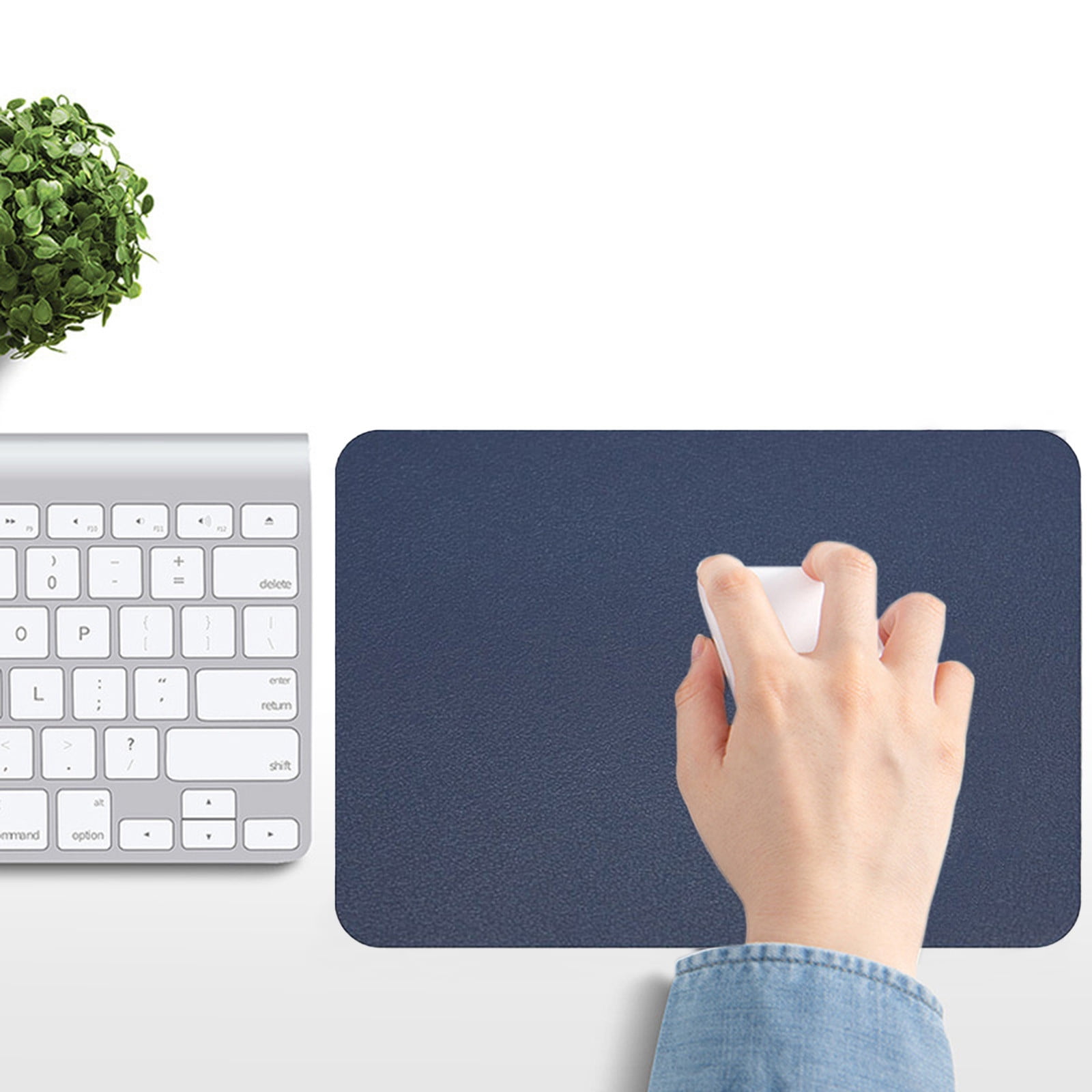 CheAAlet Actual Leather Mouse Pad, Watertight and Glossy Surface, Small ...