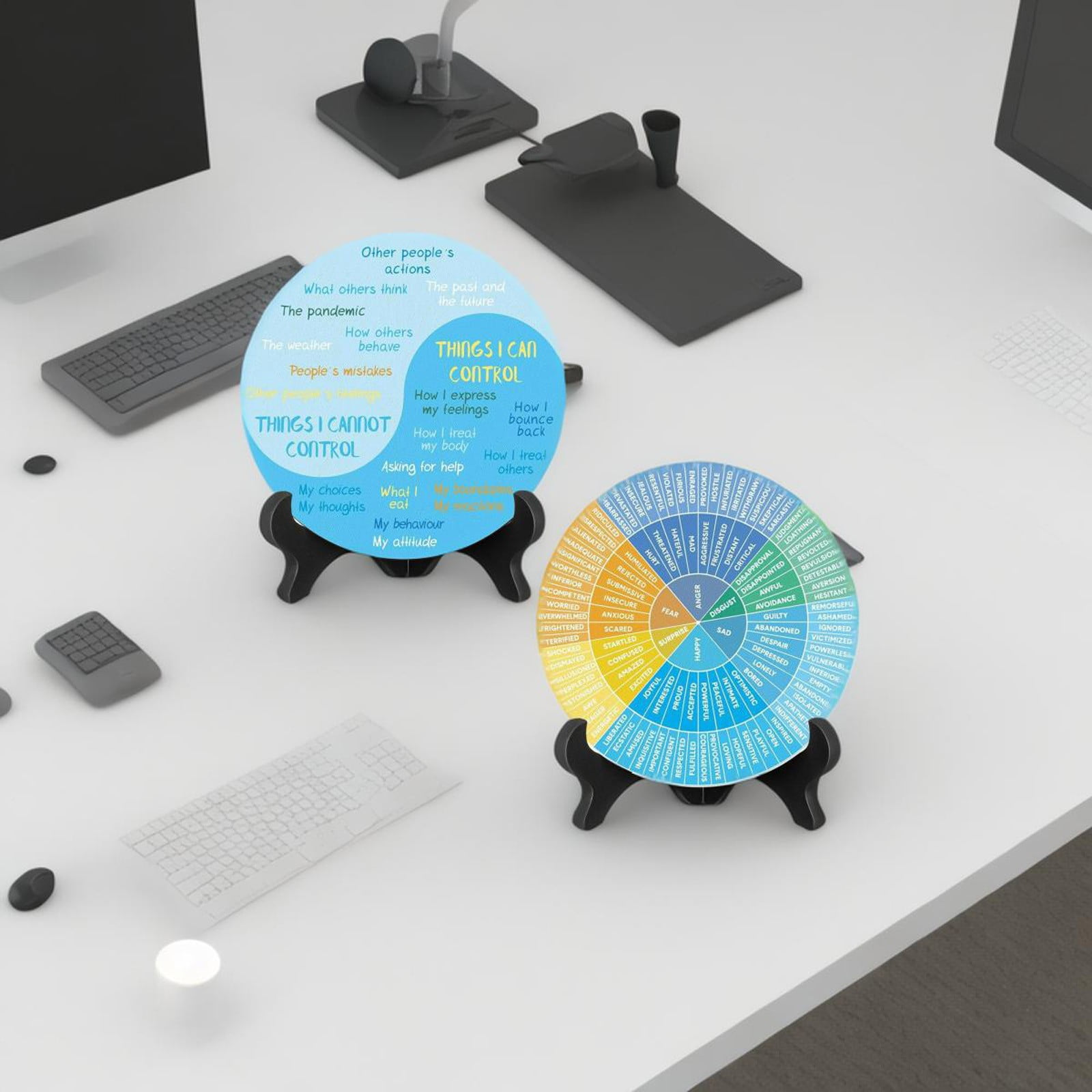 CheAAlet Calming Mood Wheel for Mental Well-being Decor, Psychological ...