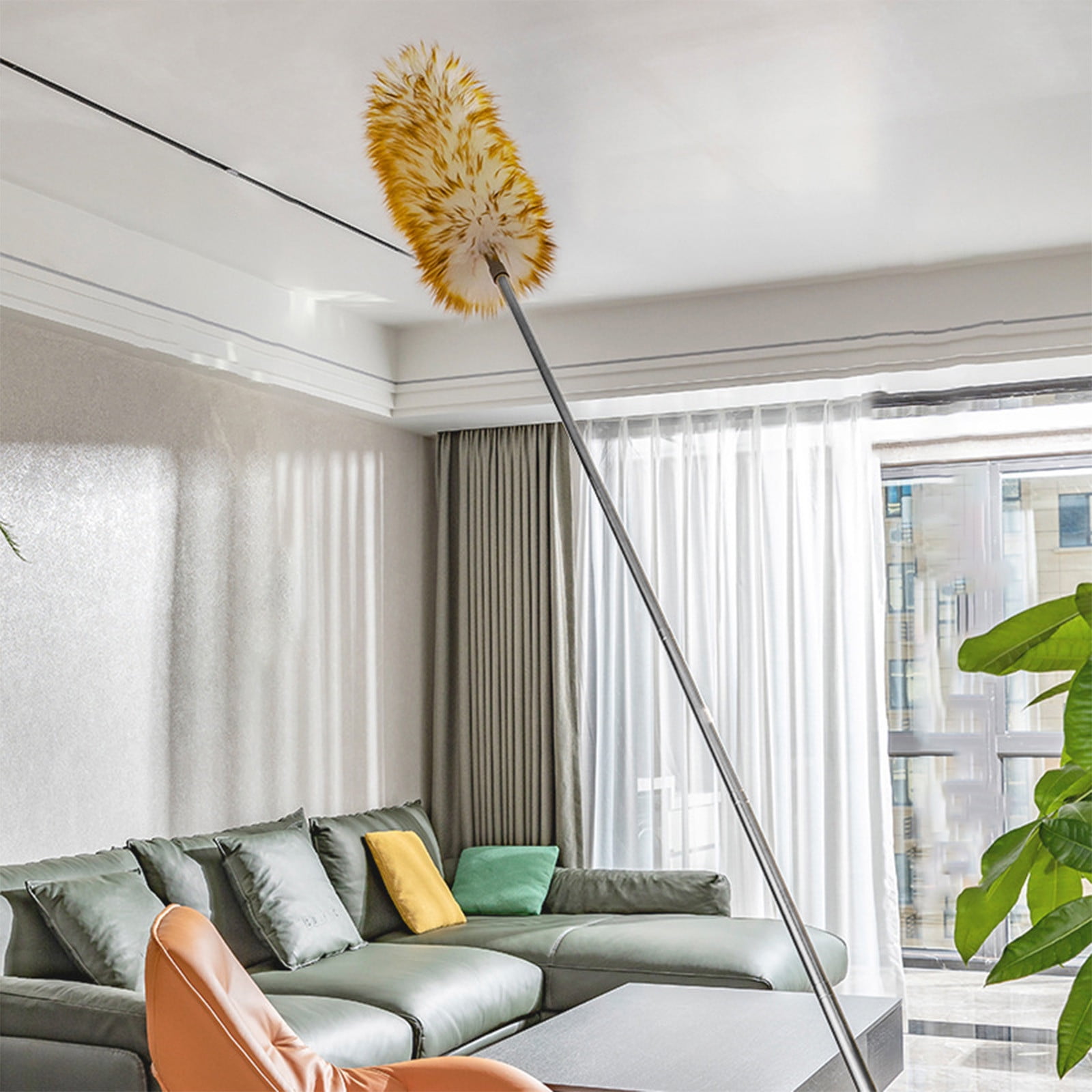 CheAAlet Extendable Microfiber Duster with Adjustable Stainless Steel ...