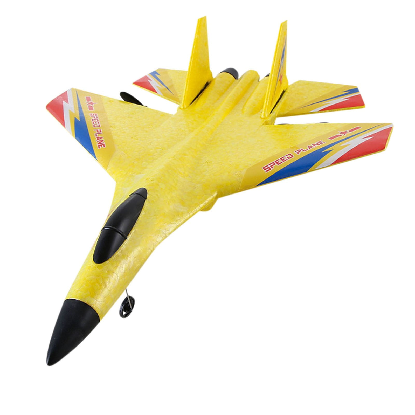 CheAAlet Foam Gravity Glider Remote Control Airplane, LED Light Strips ...