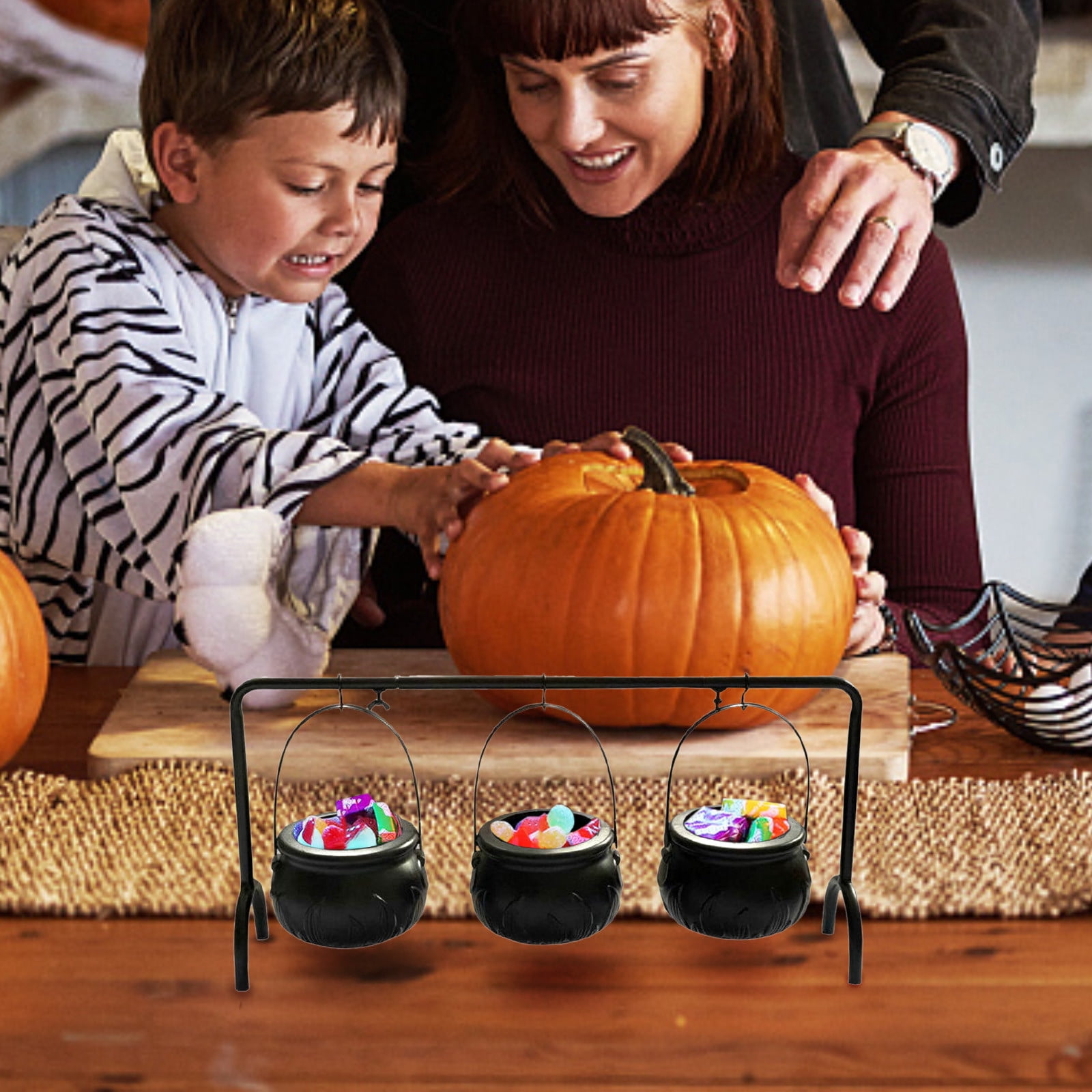 CheAAlet Halloween Party Decoration Witch Bucket Witch Cauldron Bowl ...