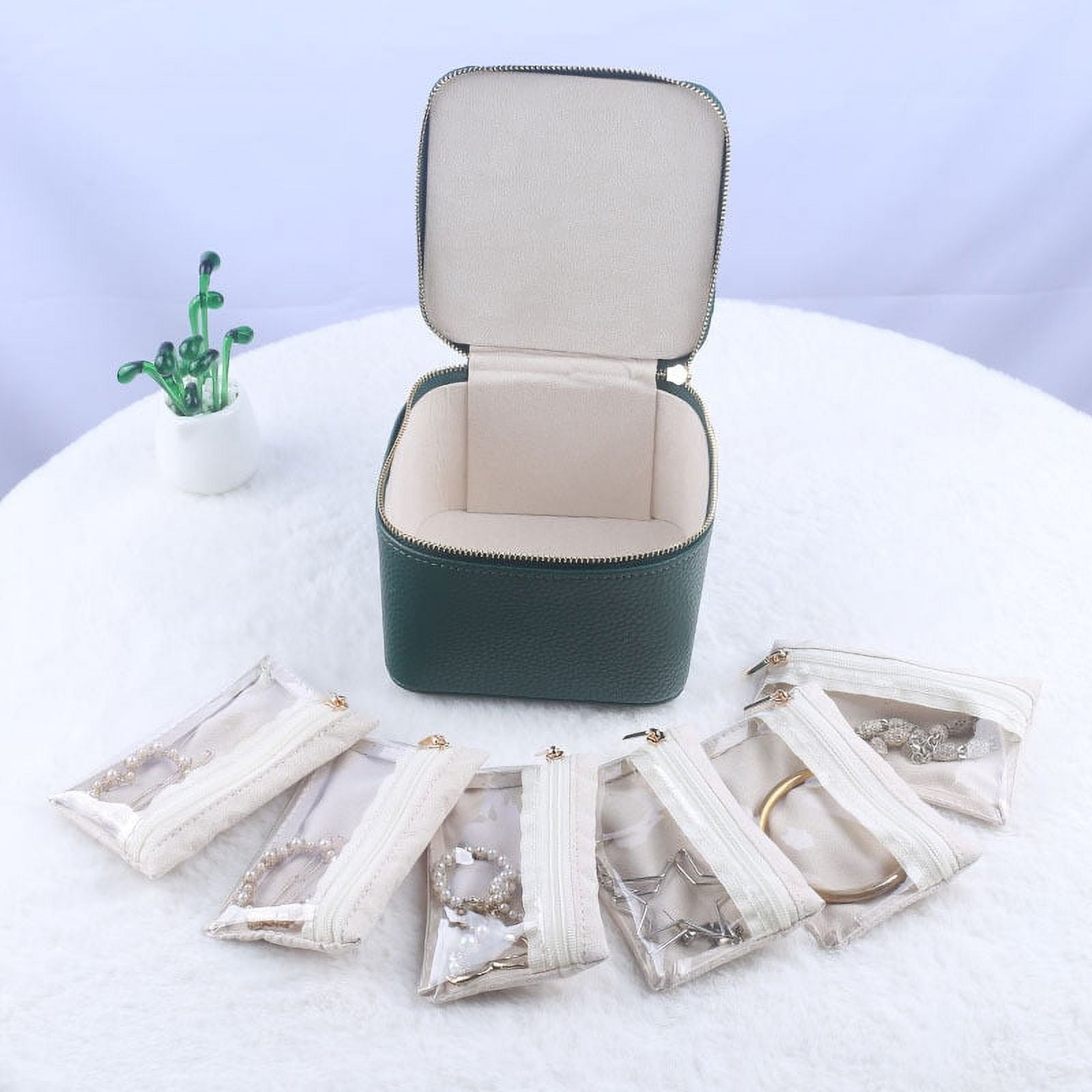 CheAAlet Leather Jewelry Box for Travel Storage and Protection Portable ...