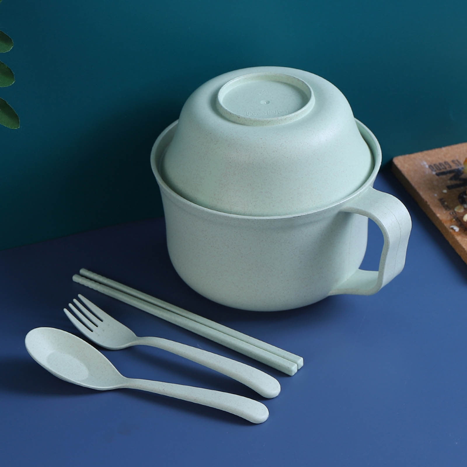 CheAAlet Microwave Soup Mugs with Lids,Microwave Ramen Bowl Set- 5 ...