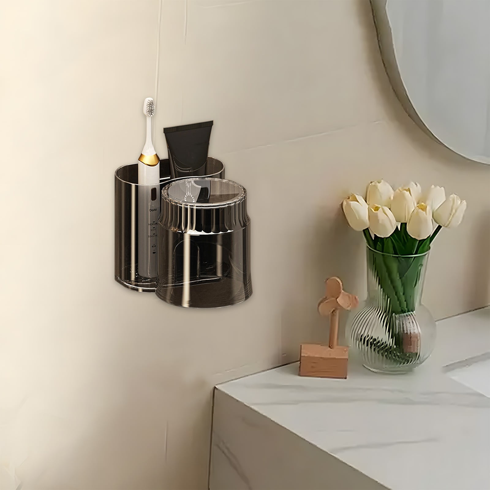 CheAAlet Multifunctional Shelf for Bathroom Storage, Acrylic Wall ...