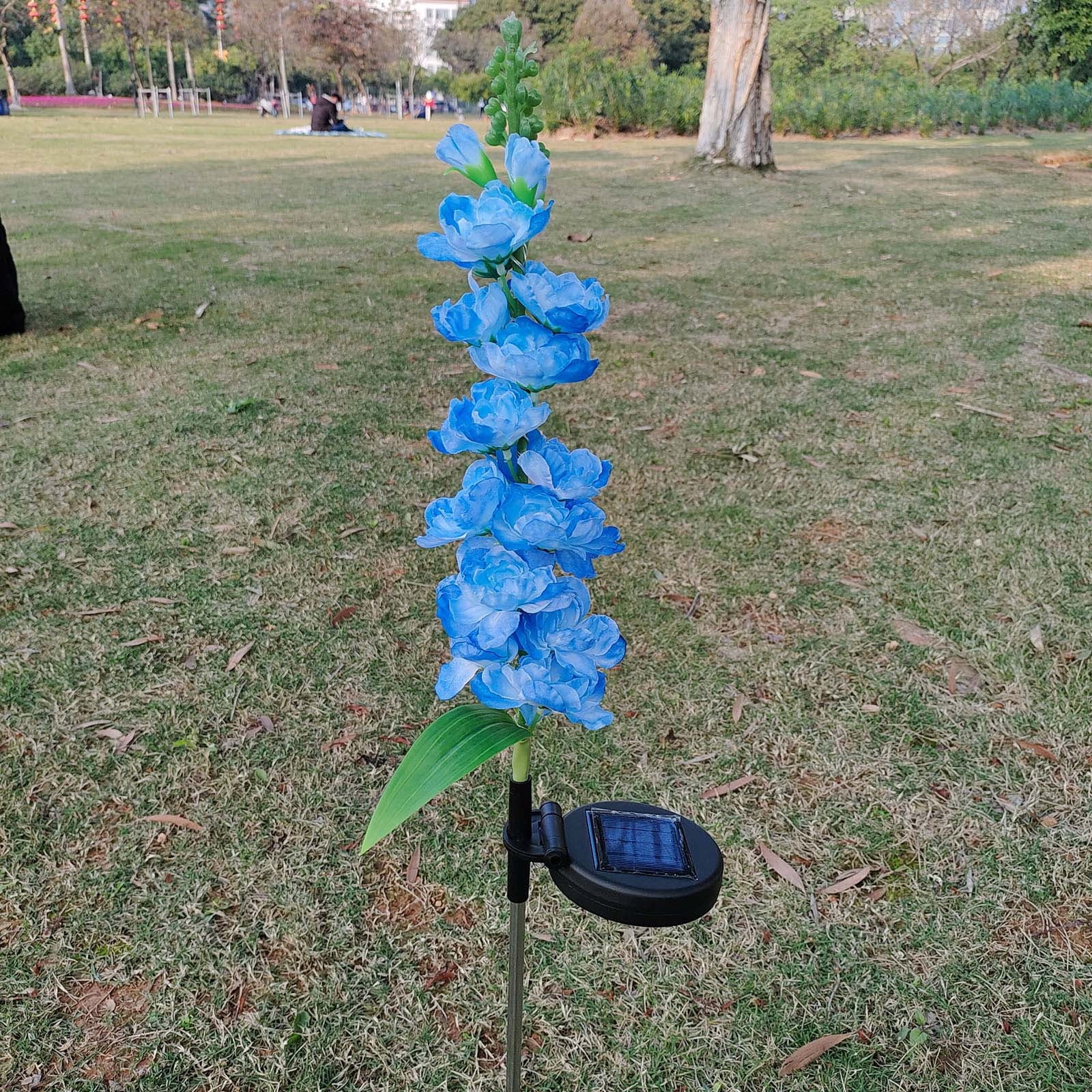 CheAAlet Solar Violet Flower Lights - LED Outdoor Garden Decorative ...