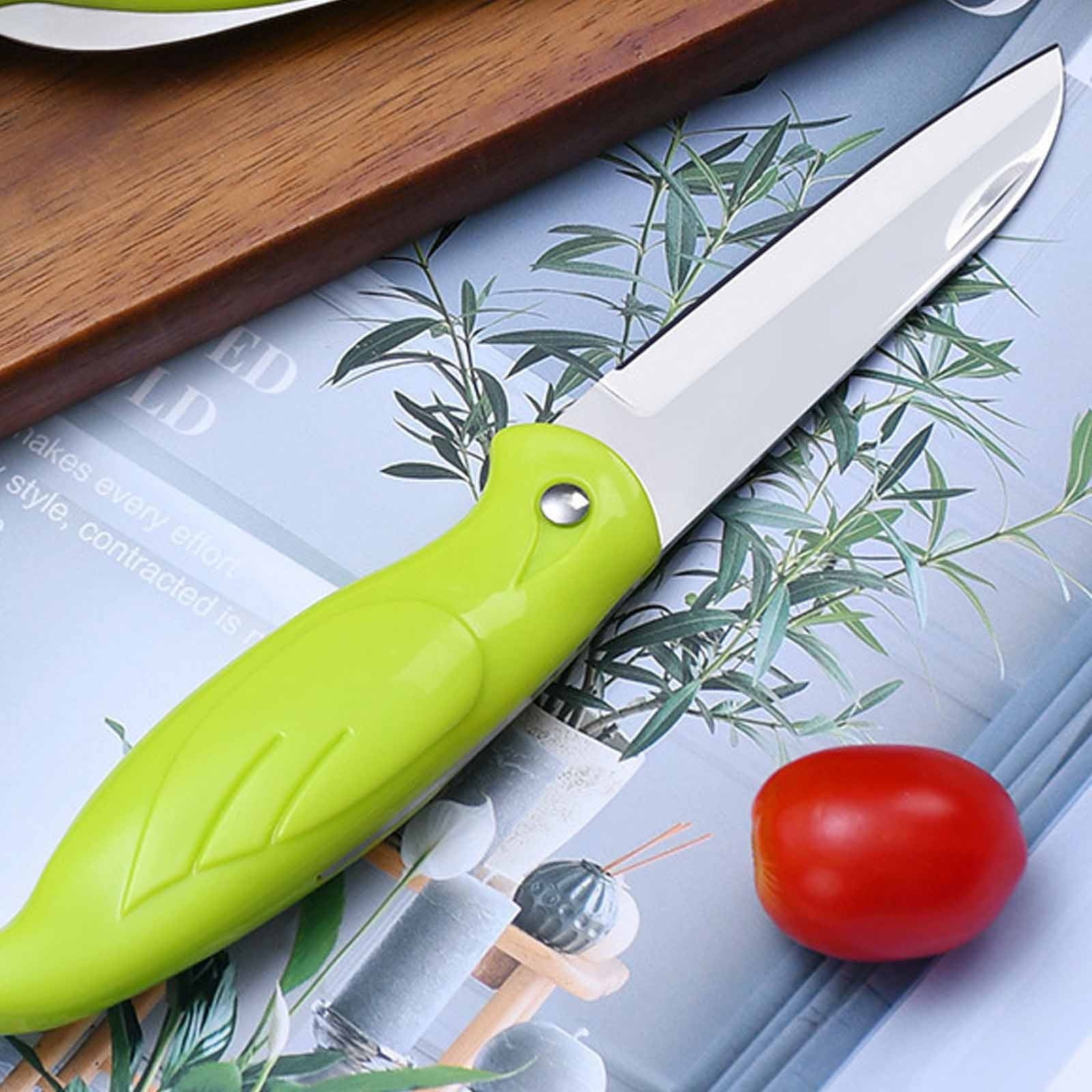 CheAAlet Stainless Steel Fruit Knife Set Kitchen Household Melon Fruit ...