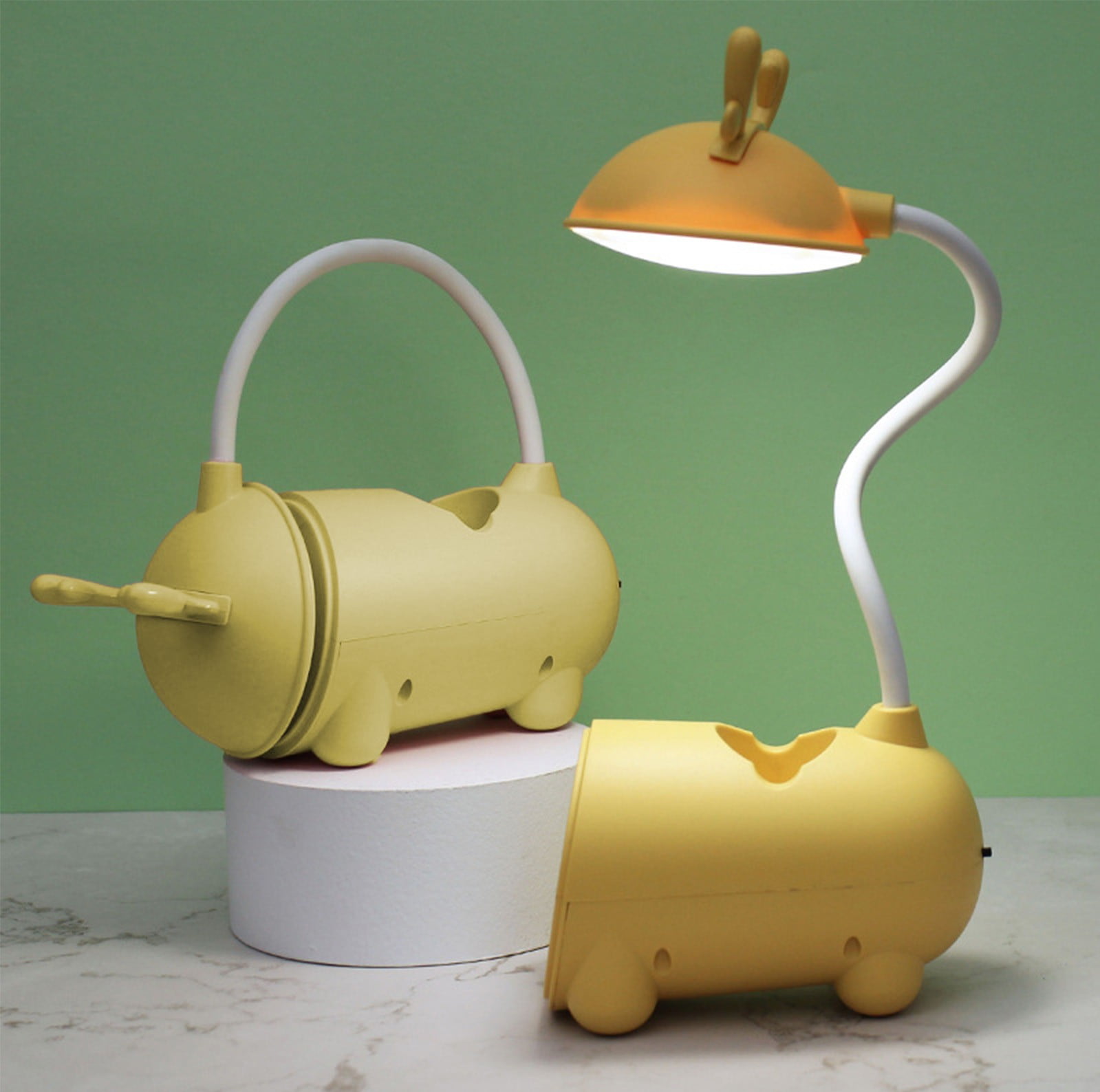 CheAAlet USB Rechargeable Eye Protection Desk Lamp, 3-Speed Adjustable ...