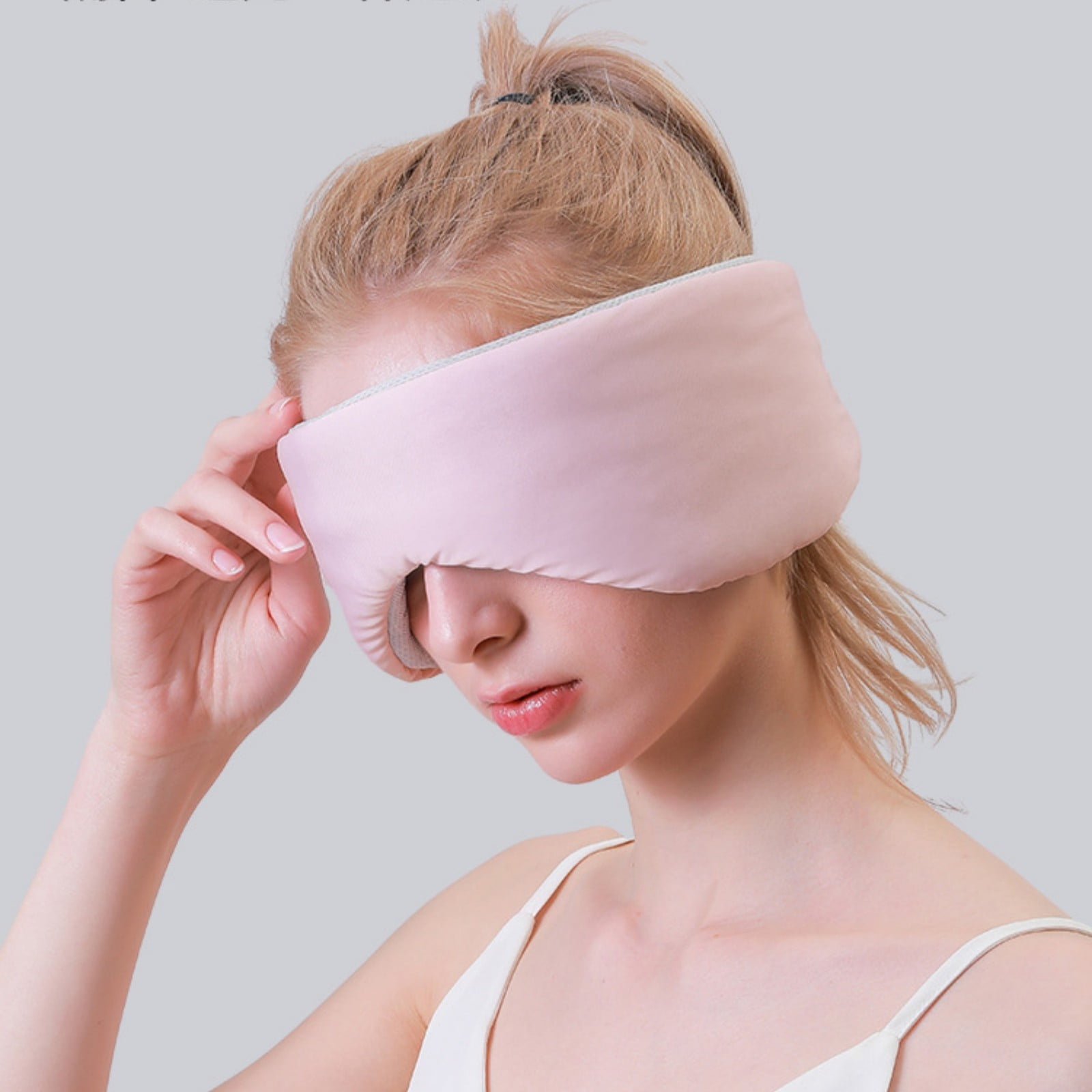 CheAAlet Ultra-Soft Breathable Full Surround Sleep Eye Mask - Light ...