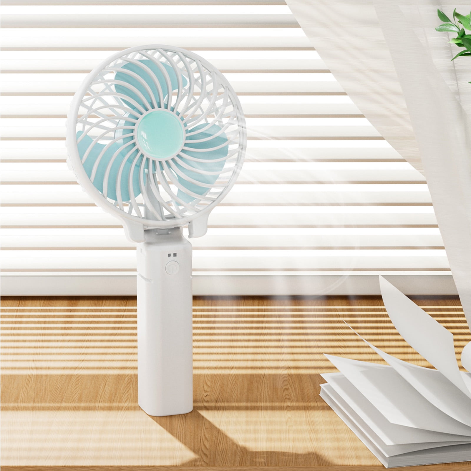 CheAAlet Usb Handheld Small Fan Foldable Silent Strong Wind Desktop ...