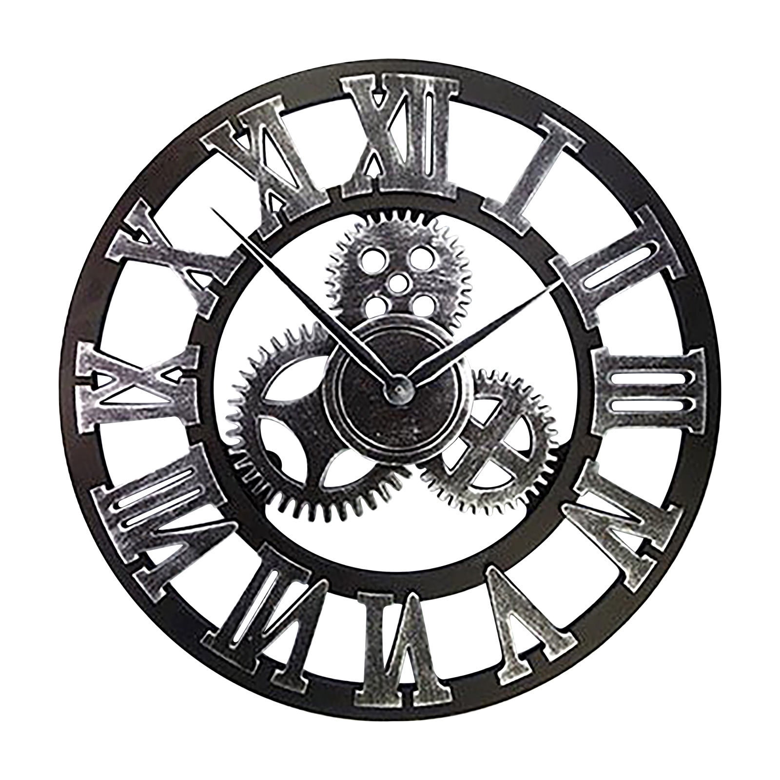CheAAlet Vintage Steampunk Gear Clock, European Retro Industrial Wall ...