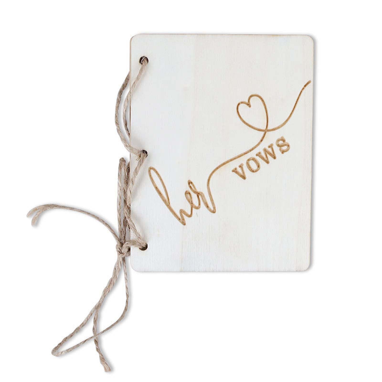 CheAAlet Wedding Oath Brochure for Bride and Groom, His and Her Wedding ...