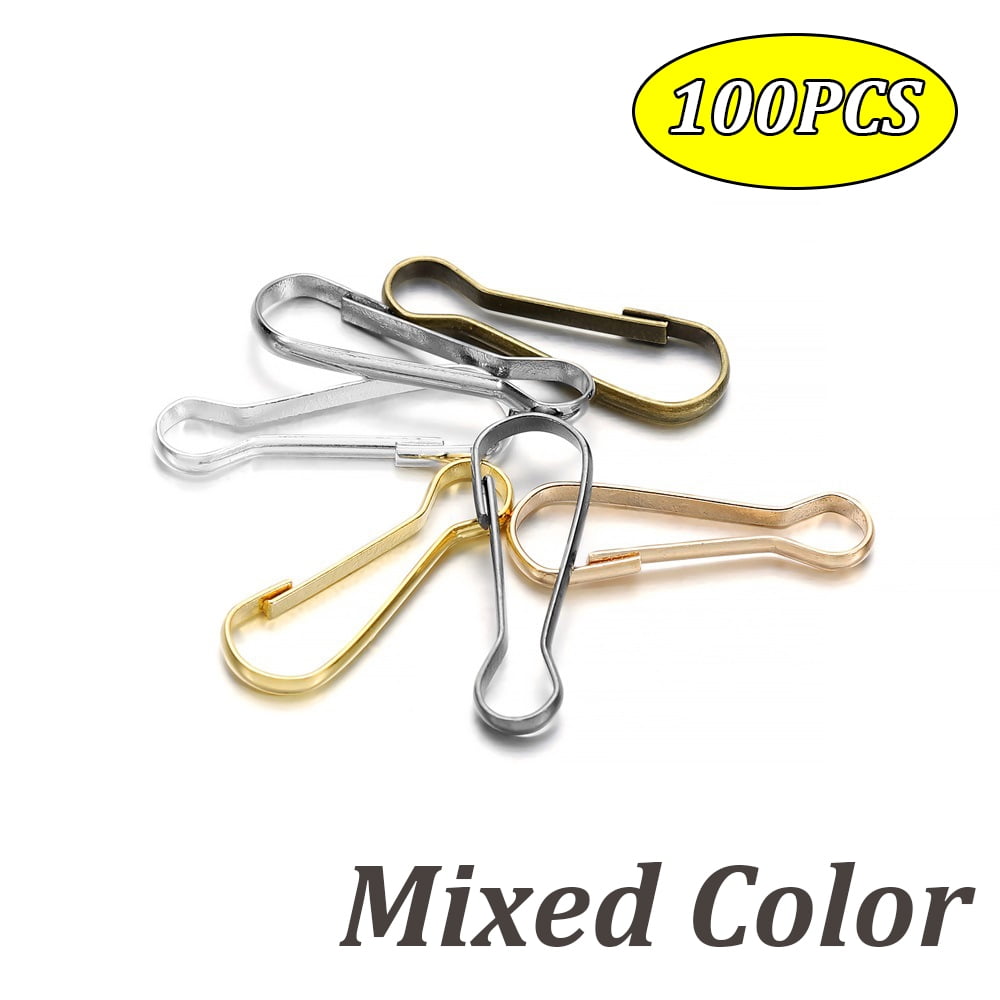 CheShi 100PCS Lanyard Snap Clip Stainless Steel Lanyard Detachable ...