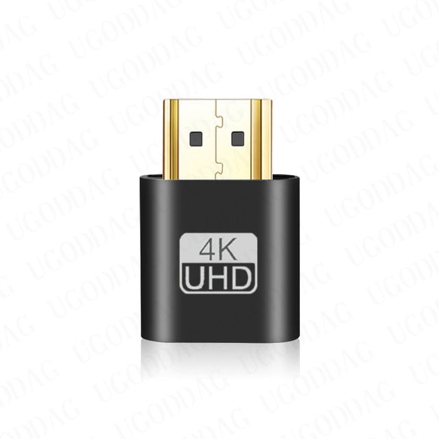 CheShi 1PCS VGA Virtual Display Adapter HDMI-compatible 1.4 DDC EDID ...