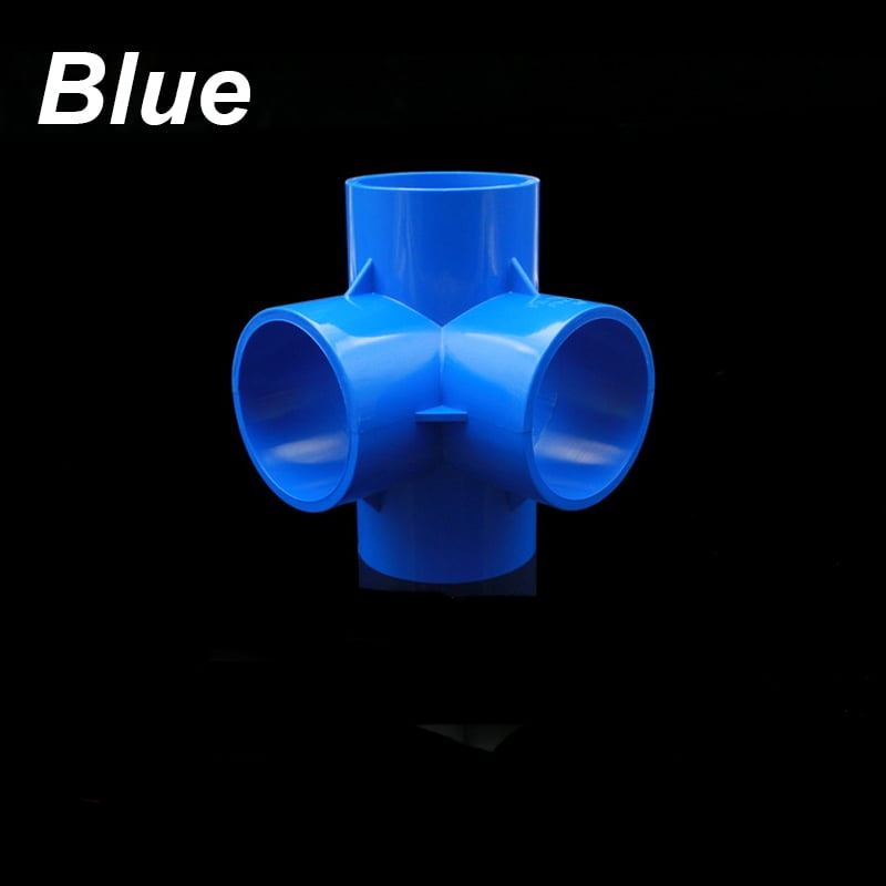 CheShi 5PCS 20/25/32/40/50mm 4 Ways PVC Water Pipe Connector Fittings ...