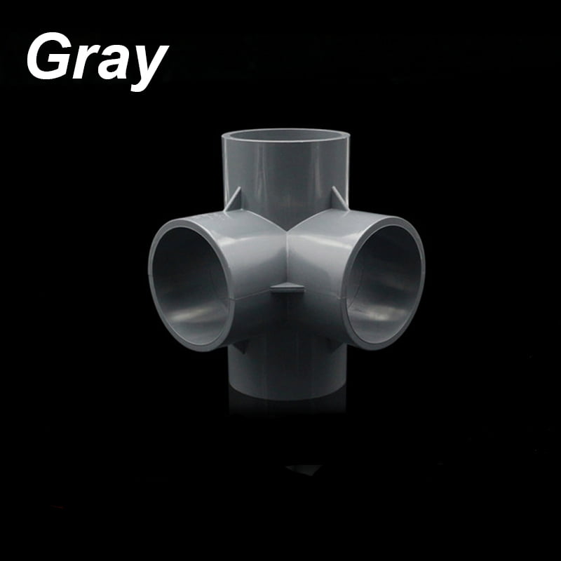 CheShi 5PCS 20/25/32/40/50mm 4 Ways PVC Water Pipe Connector Fittings ...