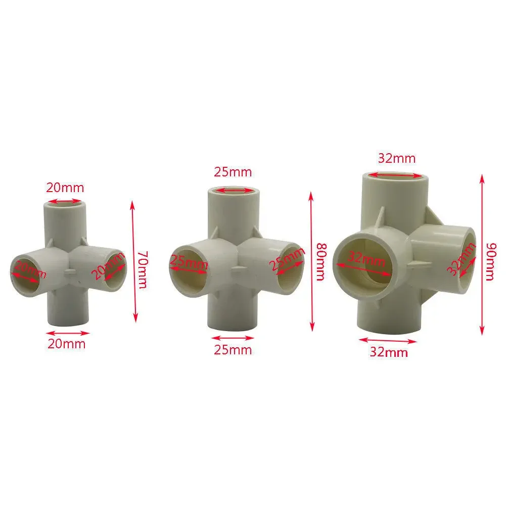 CheShi 8PCS X 20mm/35mm/32mm PVC Water Pipe Tube Adapter Connectors ...