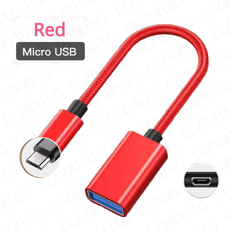 CheShi Micro USB OTG Cable Android Micro USB Male to USB 2.0 Female ...
