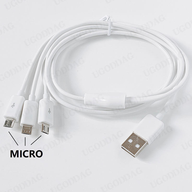 CheShi Portable USB 2.0 Type A Male To Dual Micro USB Male Splitter Y ...