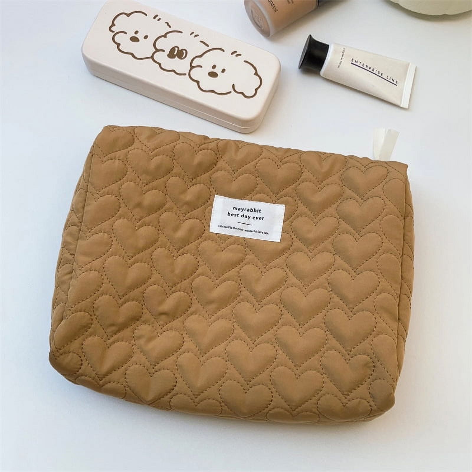 CheShi Quilted Love Women‘s Travel Storage Bags Sweet Heart Ladies ...
