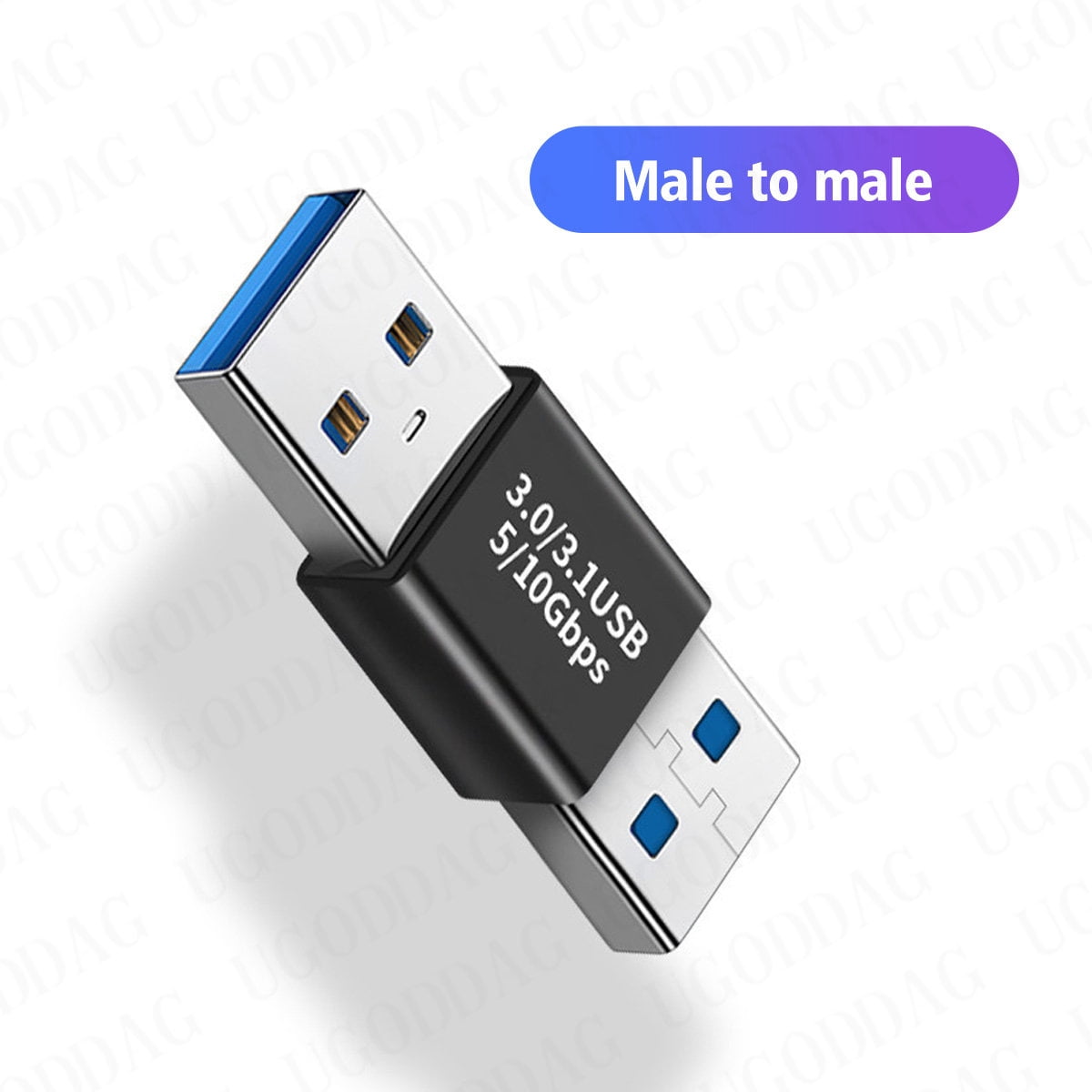 CheShi USB 3.0 Connector USB To USB Adapter 5Gbps Gen1 Male to Male ...