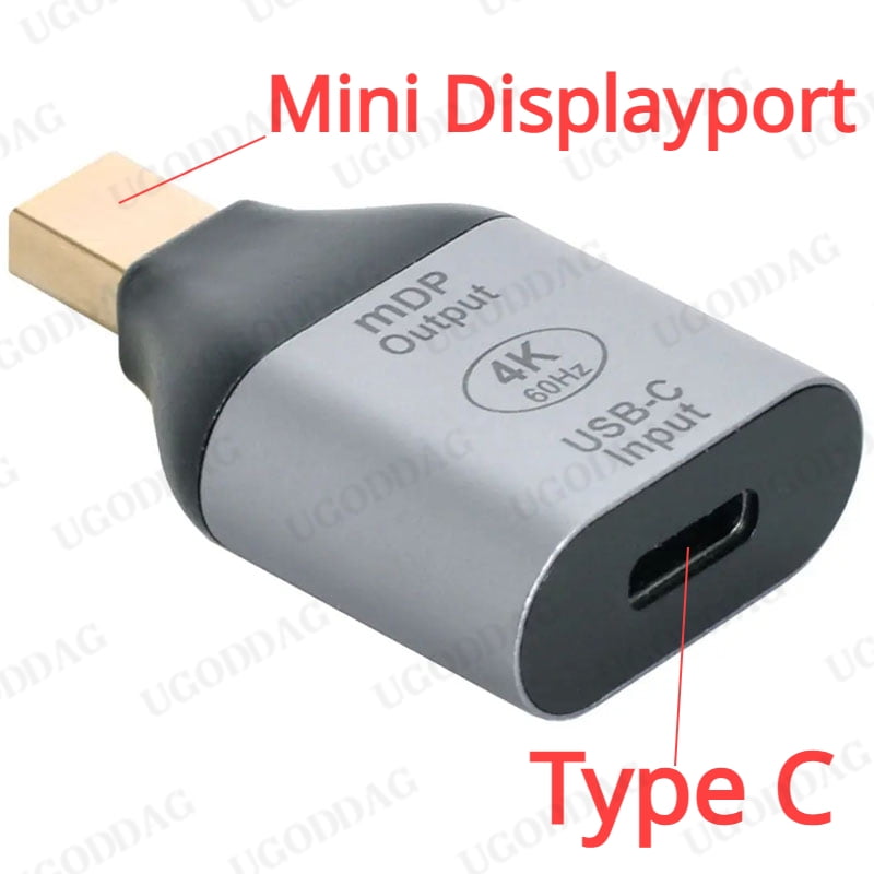 CheShi USB-C Type C Female Source to Mini Displayport DP Sink HD ...