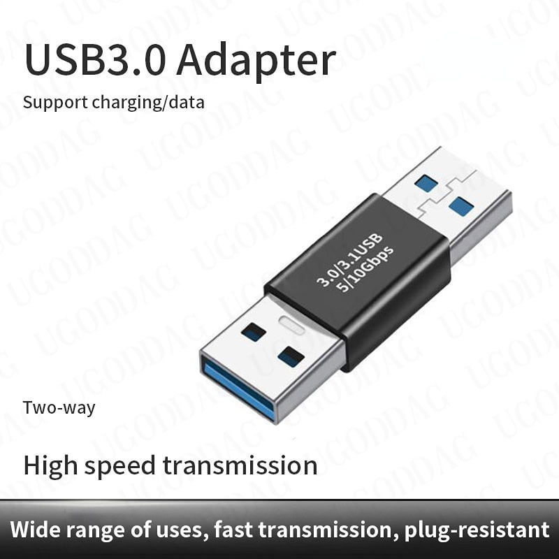 CheShi USB3.0 Connector USB To USB Adapter 5Gbps Male to Male Female ...