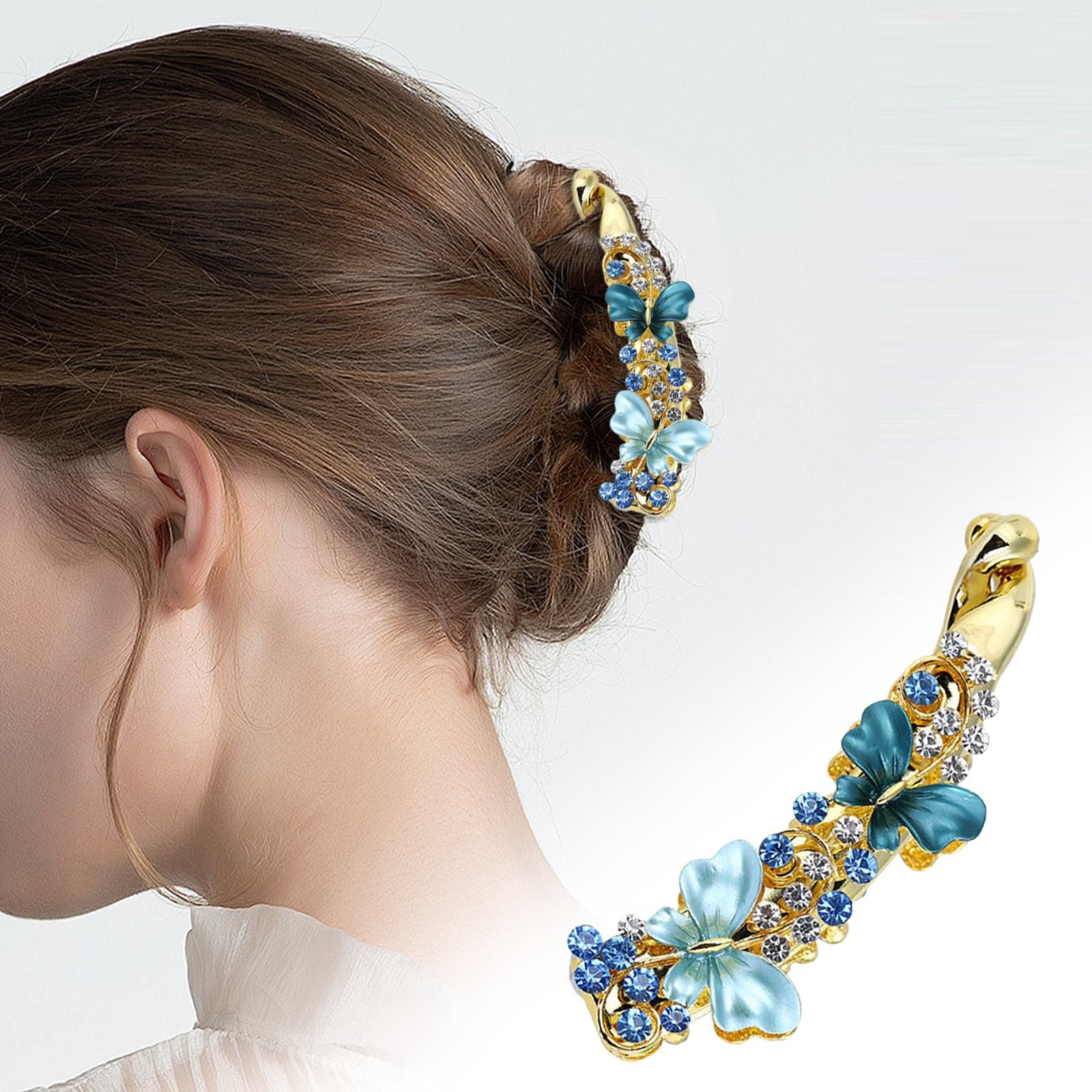 Cheap and Cheerful! Niceme Barrettes Polyester Hair Clip Sparkly Banana ...