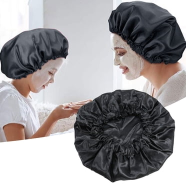 KPLFUBK Silk Hair Bonnet, Wide Elastic Band, Satin Sleep Cap for Night ...