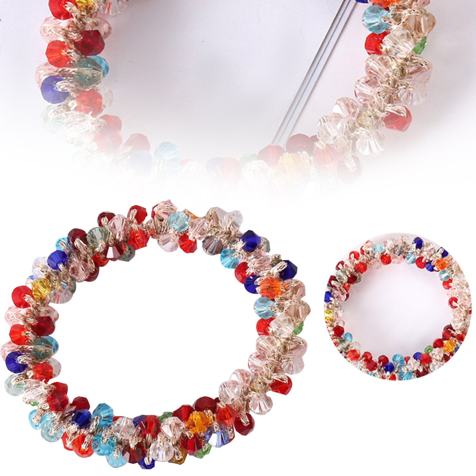 Cheap and Cheerful! Niceme Hair Rope Woven Hair Rope Rhinestone Hair ...